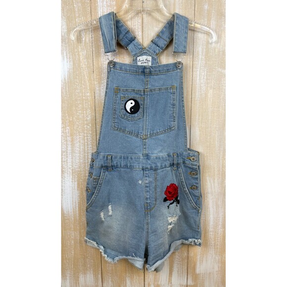 Love Tree | Shorts | Love Tree Shortalls Size S Overalls Denim Shorts ...